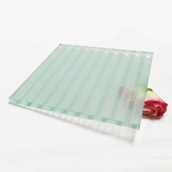 Quality OEM Decorative Frosted Glass Interior Doors Partition Bathroom Door Decorative Toughened Glass Flat / Curved / Irregular Shapes for sale