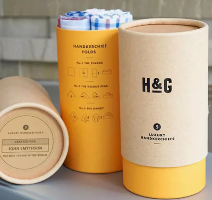 Quality Recycled Cardboard Packaging Cylinders 600GSM 900GSM Kraft Paper Tube Box for sale
