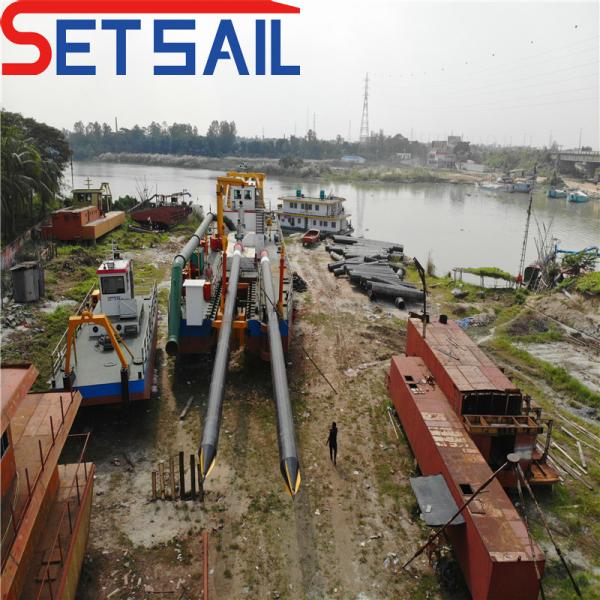 Quality 46m Total Length River Sand Cutter Suction Dredger with Hydrocyclone and Booster for sale