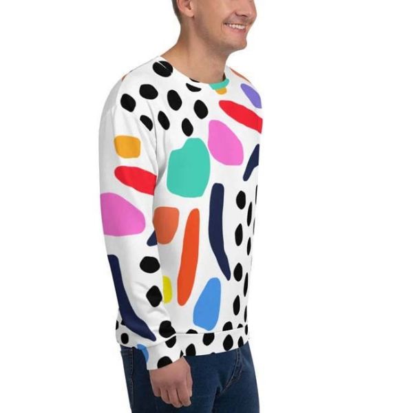 Quality Custom Sublimation Crewneck Sweatshirt Breathable for sale