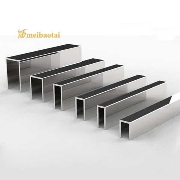 Quality Polished 304 Stainless Steel U6 Tile Trim and Edging Strip for Wall Protection for sale