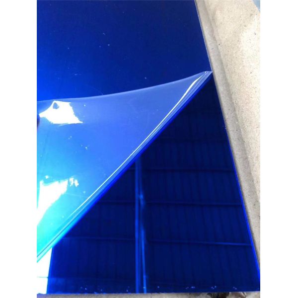 Quality Blue Plexiglass Mirror Sheets 4x6 Foot Acrylic Panel Adhesive for sale