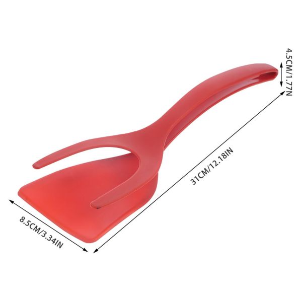 Quality Fruit Vegetable Tools Type 2 In 1 Spatula Tong PPA Material Grip and Flip Egg for sale