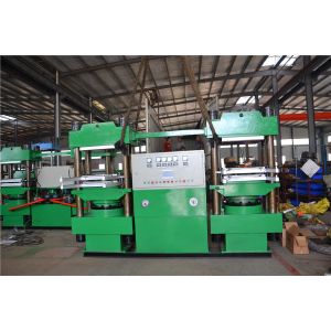 Quality PLC Double Station Rubber Hydraulic Vulcanizing Machine for sale