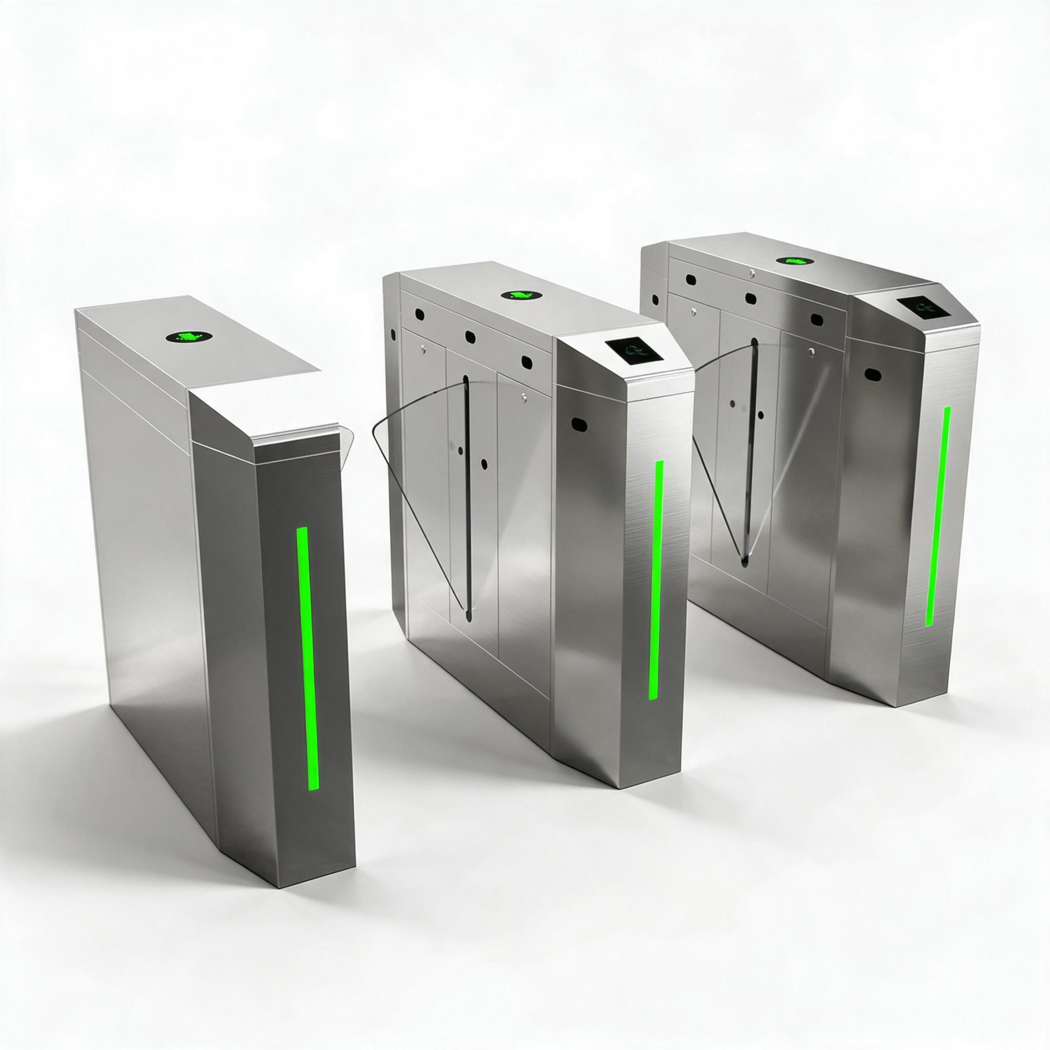 Quality Luxury Ticket Turnstiles Access Control Oblique Octagon Wing Gate Turnstile for sale