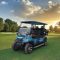 Quality Electric Golf Buggy Cart with Legal Lithium Battery 48V 6 Seater 4*4 2 End for sale