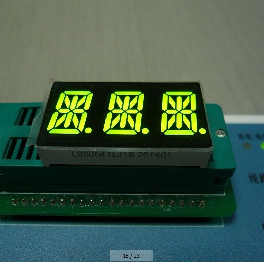 Quality Super Amber Triple Digit 14 Segment LED Display Full Color 0.56 Inch For Digital for sale