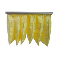 Quality Sturdy Aluminum Frame HVAC F8 Bag Filter Synthetic Fiber Air Filter for sale