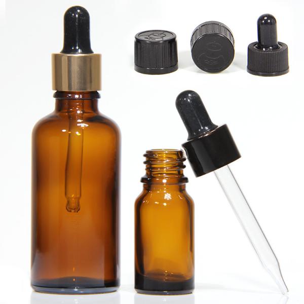 Quality Luxury 1oz 2oz 20ml 30ml 50ml Cosmetic Empty Flat Shoulder Serum Essential Oil Glass Dropper Bottle for sale