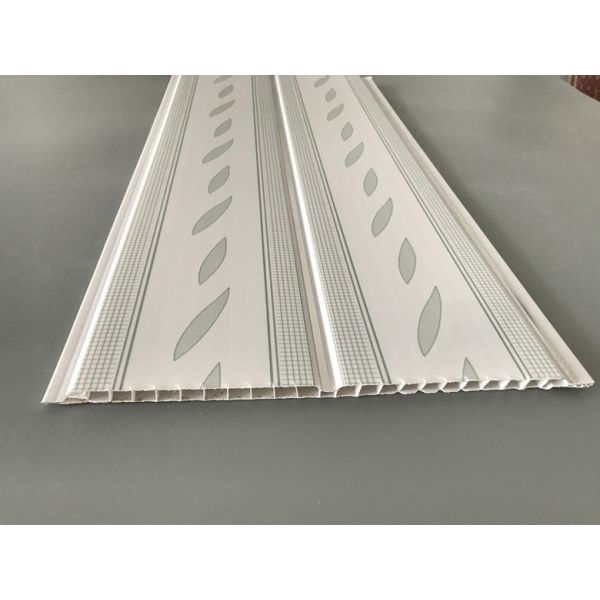 Quality Green Leaf Kitchen Wall Cladding Panels , Plastic Wall Liner Panels for sale