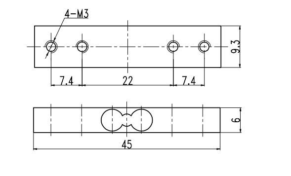 Parallel Beam Miniature Load Cell With Alloy Aluminum Material Easy Installation