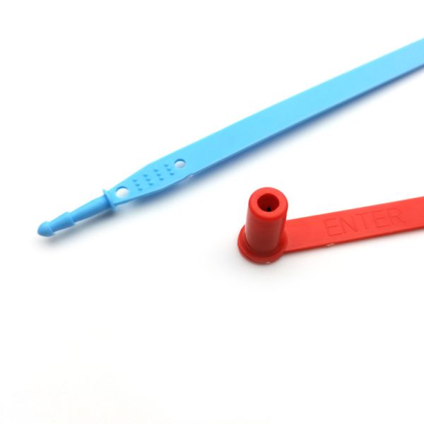 Quality 198mm Disposable Customs Truck Plastic Security Seal Tag with Number and Tamper for sale