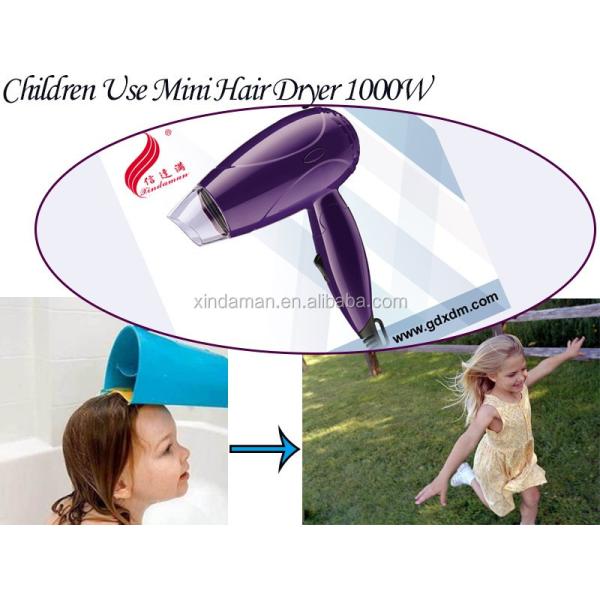 Quality 1000W Mini Travel Baby Blow Dryer With Diffuser Concentrator for sale