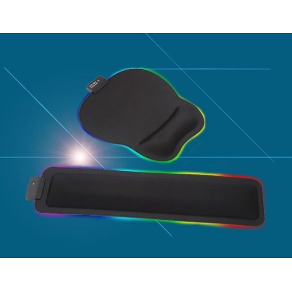 Quality Anti Slip RGB Gaming Mouse Pad Keyboard Pad Exquisite Workmanship for sale