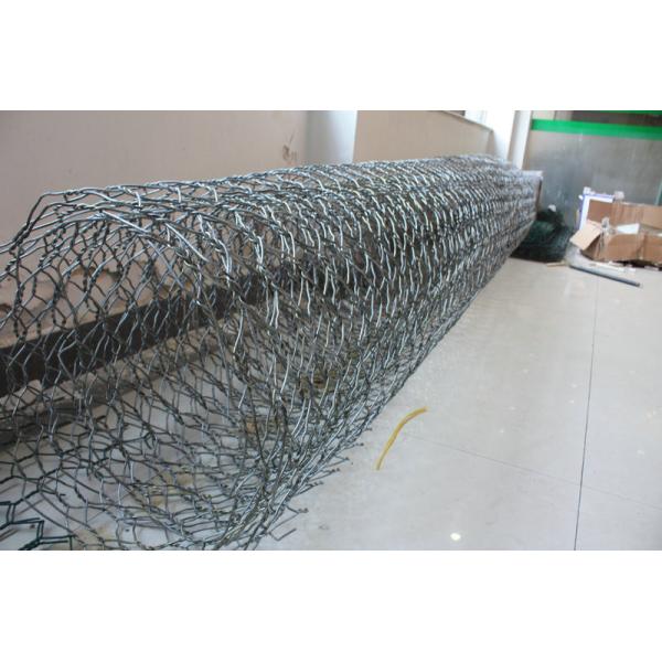 Quality Automatic Oil Gabion Machine Galvanized Wire 66*88mm Mesh for Hydraulic for sale