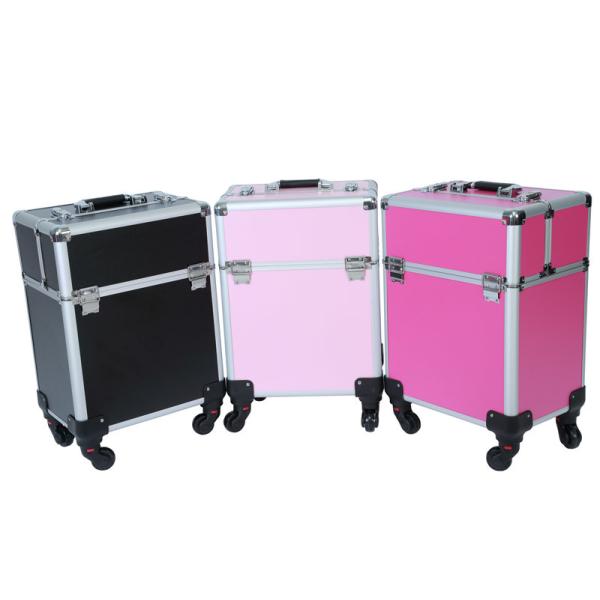 Quality Portable Rolling Pro Makeup Cases,Rolling Cosmetic Organizer for sale