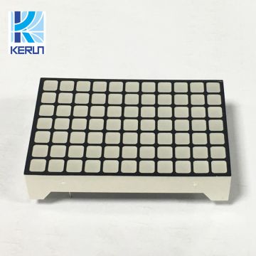 Quality 7x11 orange color square hole led dot matrix display module led panel for lift for sale
