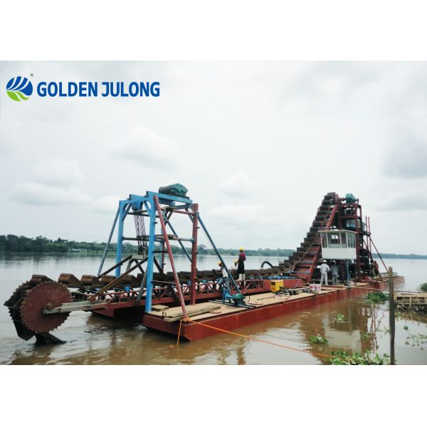 Quality Durable Performance Chain Ladder Dredger 60 Bucket Gold Mining Dredger For Hard for sale