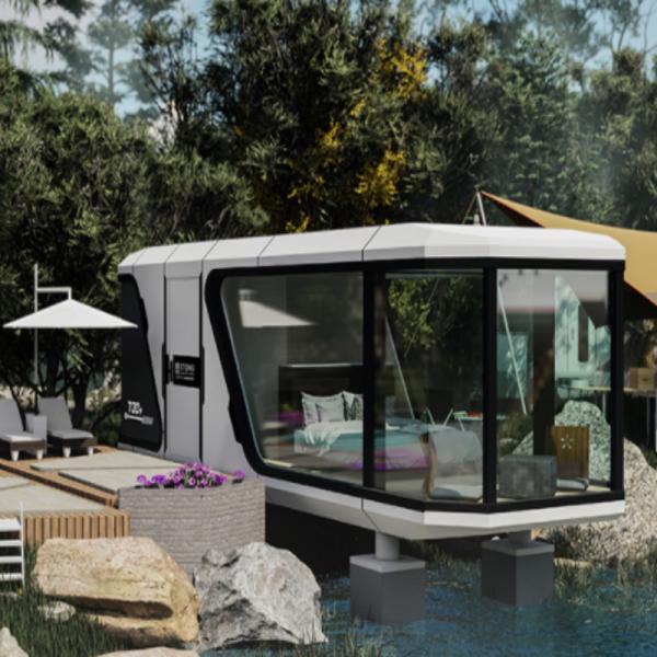 Quality Prefab House Fast Install Steel Structure for Luxury Villa Space Capsule for sale