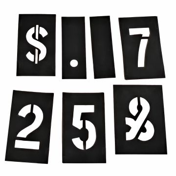 Quality Adjustable PVC Stencils with 90 Letters 30 Numbers and Various Symbols for for sale