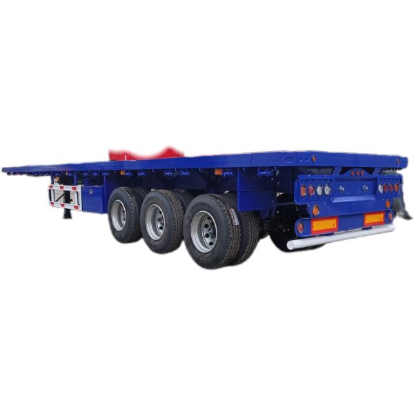 Quality Customization CIMC Truck 3-Axle Flatbed Semi-Trailer with Max Payload 20001-25000 kg for sale