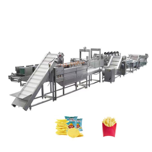 Quality 2000kg/H Potato French Fries Making Machine Continuous for sale