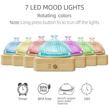 Quality Solid Wood Glass Aroma Diffuser▕ DN-839 for sale