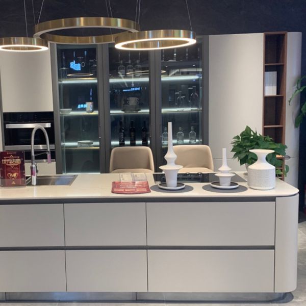 Quality Waterproof Modern Design Matte Style Smart Kitchen Wall Cabinet with Durable for sale