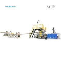 Quality 3-8mm PVC Artificial Marble Sheet Machine Production Line With ABB Inverter Gear for sale