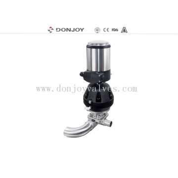 Quality Plastic Pneumatic U type three way Diaphragm Valve according ASME BPE for sale