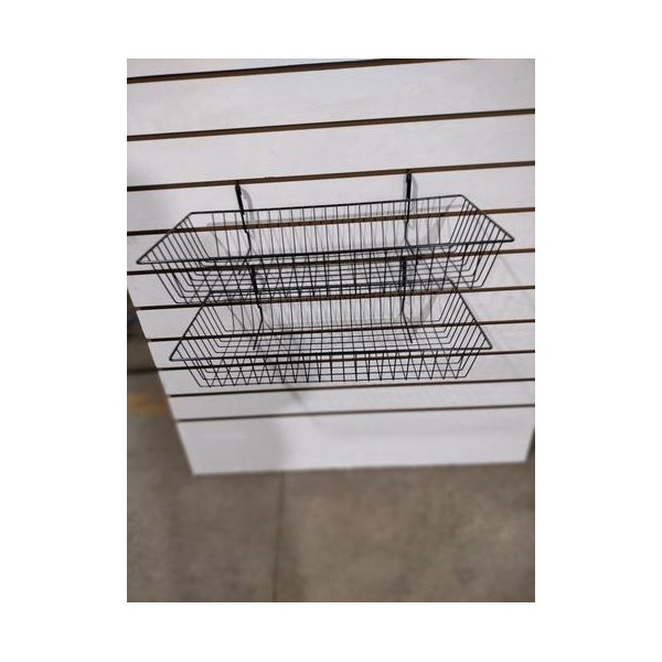 Quality 24X12X4 SHALLOW ALL PURPOSE BASEKT BLACK  for sale