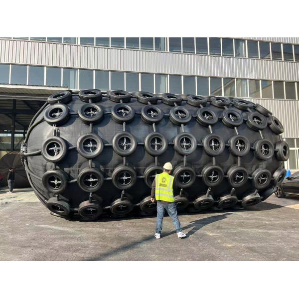 Quality Marine Rubber Fender Wholly Wrapped Technology Highly Durable for sale