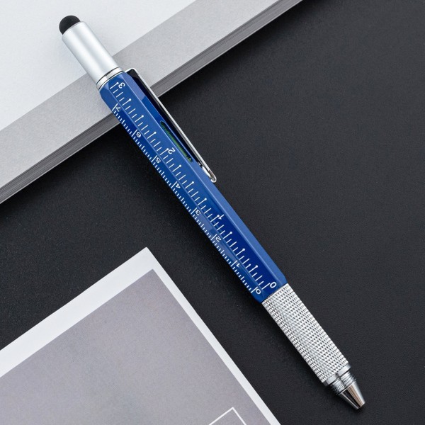 Quality Multifunctional Metal Creative Ballpoint Pen Ruler Screwdriver Touch Screen for sale