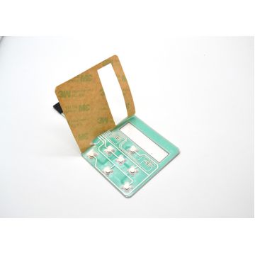 Quality Embossed Tactile Metal Dome Membrane Switch 4 Colors On Surface Overlay for sale