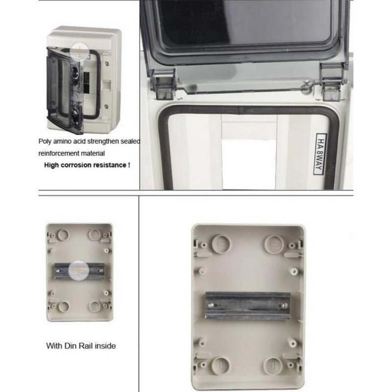 Ha4-24ways Plastic Electrical Distribution Box Waterproof Box for Power Supply Cabinet