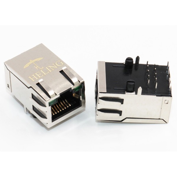 Quality Brass Shielded RJ45 PCB Mount MJ3B-B211-RSLO5T135-1 for sale