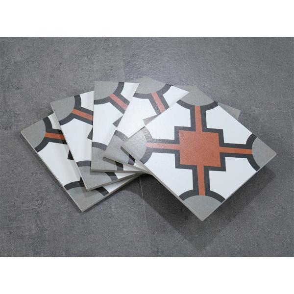 Quality 20x20cm Red Gray Ceramic Rustic Tile for Indoor Floor for sale