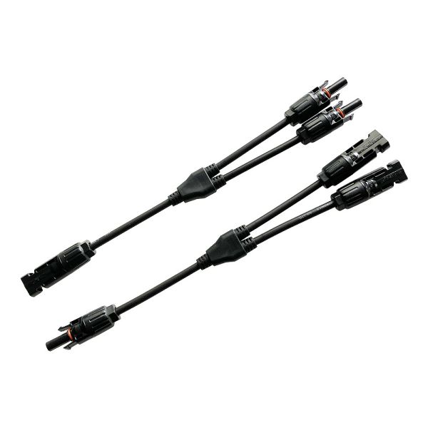 Quality 30cm Solar Y Branch Connectors 2 To 1 IP68 Solar Panel Cable Connector 100g for sale