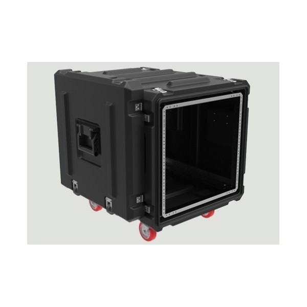 Quality 120KG IP65  Shock Racks Absorber Rack Box 4 Wheels Skb 10u Rack Case for sale