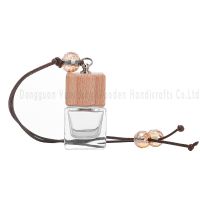 Quality UV Printing Handling Wooden Car Fragrance Bottle Lid for Elegant and Stylish Car for sale