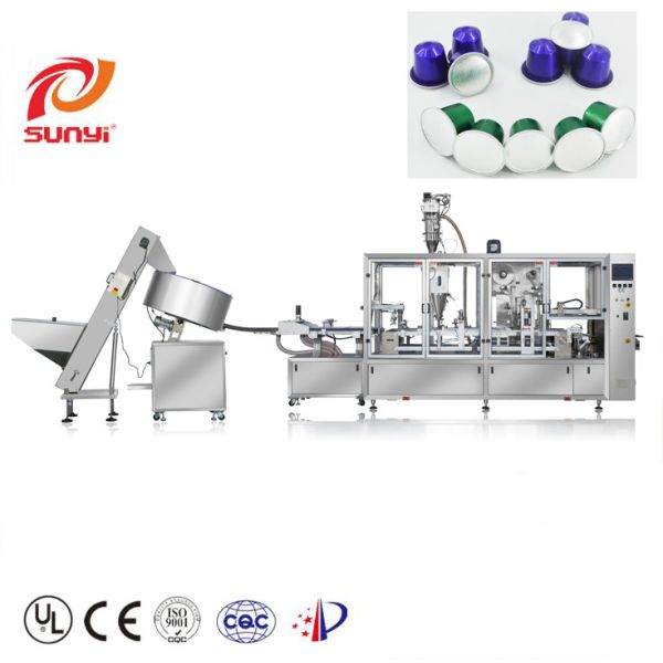 Quality Automatic Biodegradable Compatible Nespresso Coffee Capsule Filling Sealing for sale