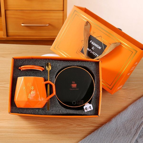 Quality Ceramic Coffee Mug Automatically Heated 55 Degrees Thermostat Cup for Your for sale