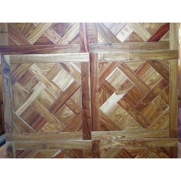 Quality 14-20MM Thick White Oak Versailles Parquet Flooring Panels Engineered Versailles for sale