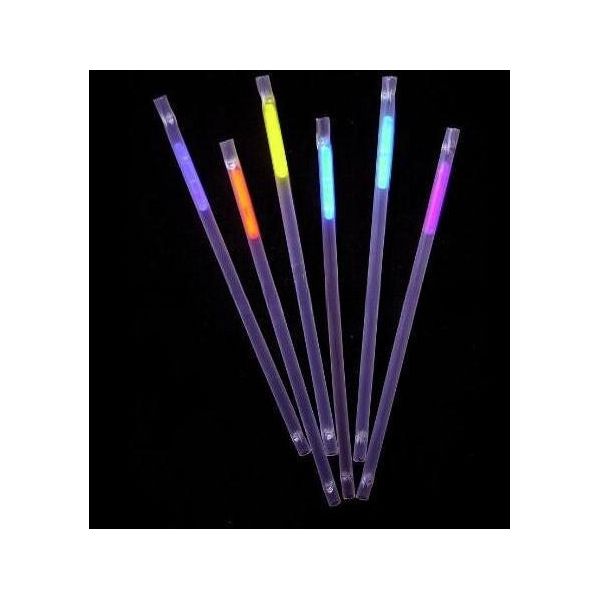 Quality Bar Favors Plastic Drinking Straw Glowing Time 6-8 Hours Red/Yellow/Blue/Green/Pink/Orange for sale
