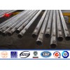 china Anticorrosive 10m LED Solar Galvanized Street Light Pole with 2 Cross Arms