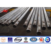 Quality Anticorrosive 10m LED Solar Galvanized Street Light Pole with 2 Cross Arms for sale
