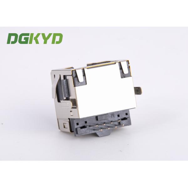 Quality SMT Sinking Board Shielded RJ45 Jack Single Port With EMI Fingers , Low Profile for sale