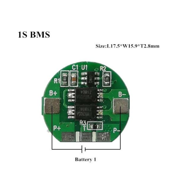 Quality 3.7V BMS For 18650 Battery , 1S 5A Lithium Battery Protection Board for sale