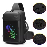 Quality 20L Smart LED Backpack Sling Chest Bag With LED Screen Display for sale