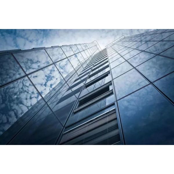 Quality Modern Metal Curtain Wall Rectangular Shape Weatherproof Powder Coating Curtain for sale